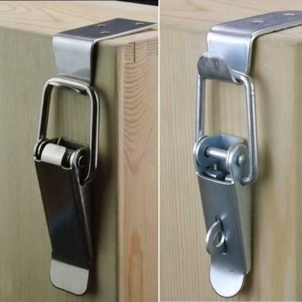 Practical Latch Clamp Loaded Office Set 4pcs 90° Clip Draw Latch Clamp ...