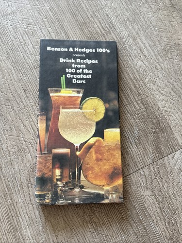 Benson & Hedges 100's Drink Recipes From 100 Of The Greatest Bars ...