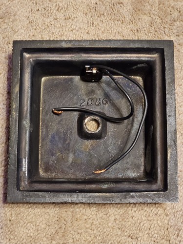 Vintage Antique Brass Metal & Black Marble Table Lamp Base 1/4 IPS Part ...