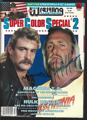 TC390 Hogan Magnum TA Koloff's Patera signed Wrestling Poster Magazine ...