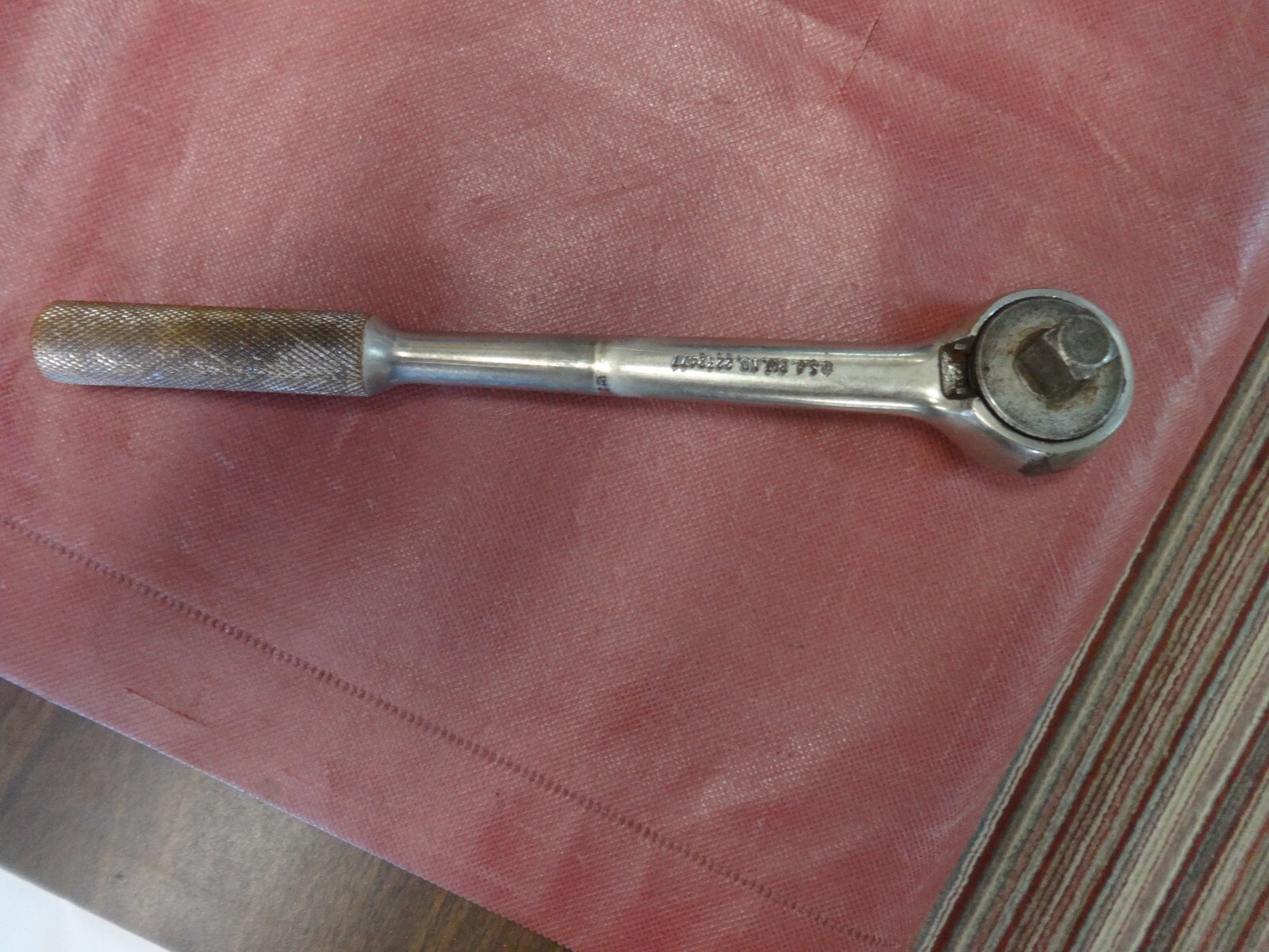 S-K Tools 1/2" Drive Chrome Standard Ratchet 10" Length #42470 USA S K ...