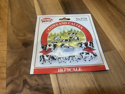 HO Scale Model Railroad Train Model Power "Cows and Calves" Figurines ...