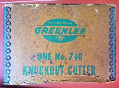 VINTAGE GREENLEE VARIABLE KNOCKOUT CUTTER #740 | eBay