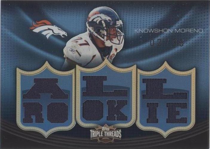 2010 Topps Triple Threads - Relics Knowshon Moreno #TTR-111 /36 (MEM ...