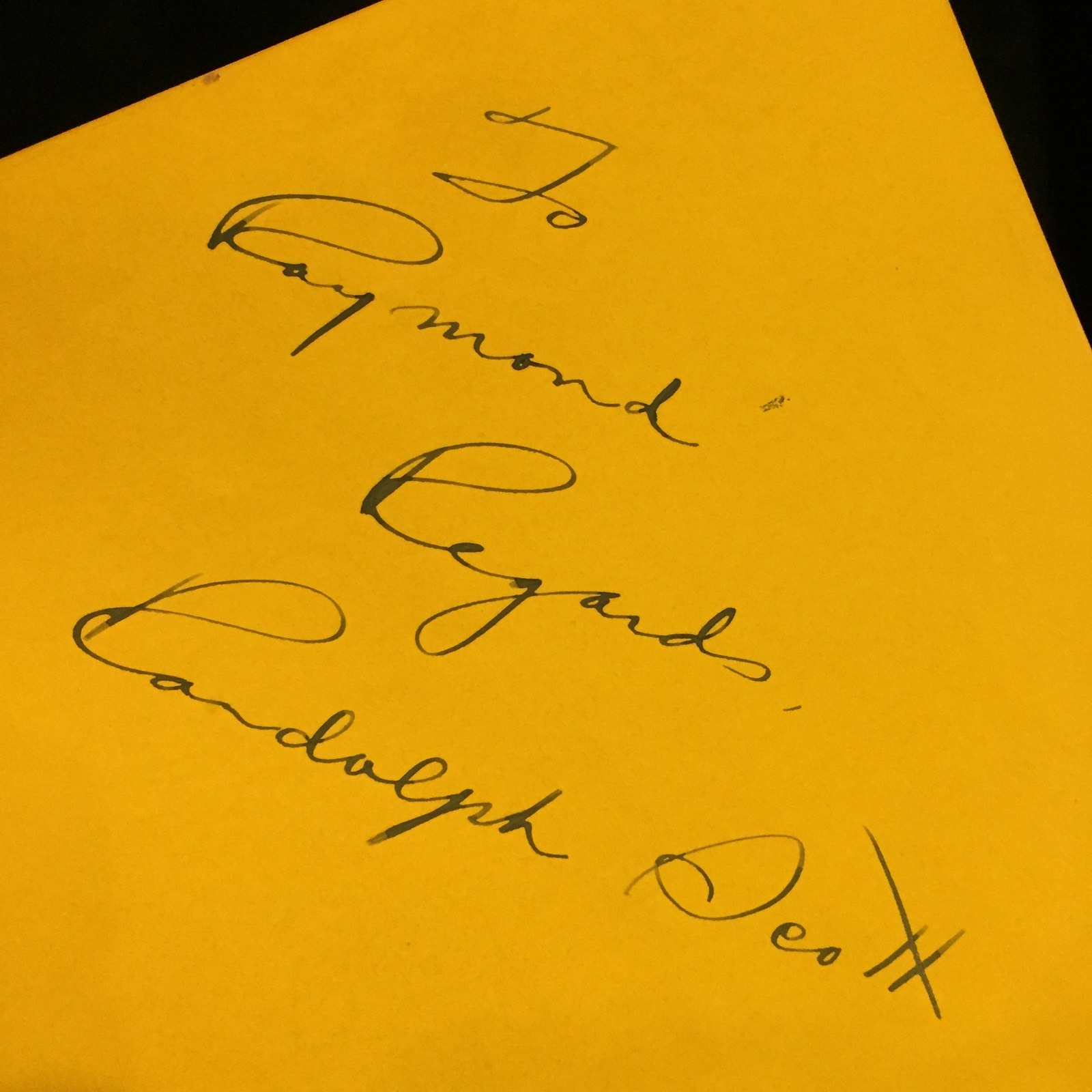 RANDOLPH SCOTT VINTAGE-SIGNED AUTOGRAPH PAGE w/LIFETIME AUTHENTICITY ...