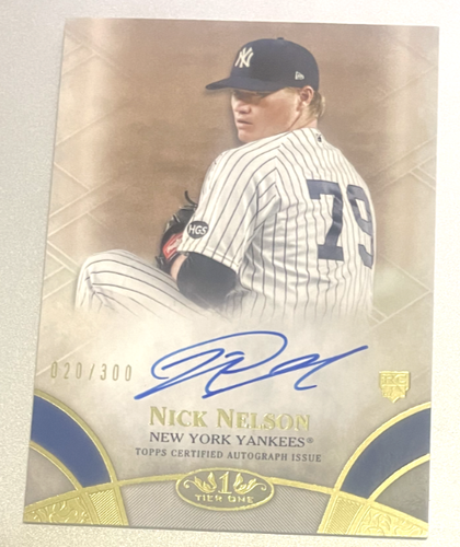 2021 Topps Tier One - Break Out Autographs #BOA-NN Nick Nelson /300 (AU ...