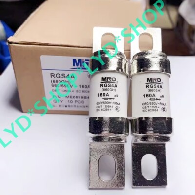 QTY:10 New MRO RGS4 160A=RGS4A 160A Fast Acting Fuse aR 690V | eBay