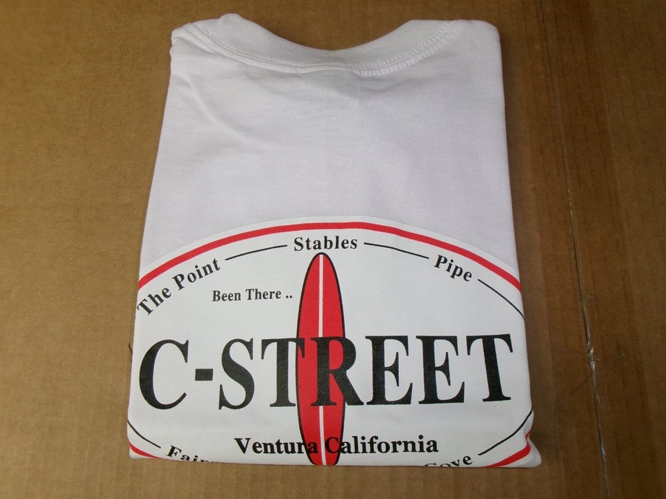 C - STREET SURF BREAKS VENTURA , CALIFORNIA CLOSE OUT SALE T-SHIRTS ...