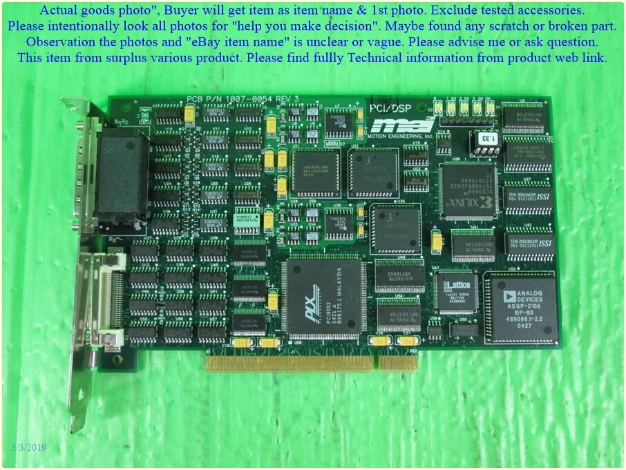 MEI PCI/DSP A036-0004, Motion Controller Card as photo,sn:1049, lφo ...