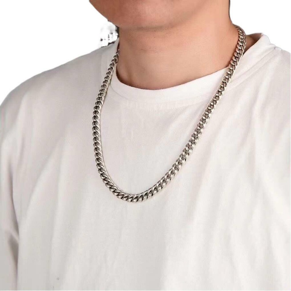 A25 Striking Panzer Chain 9 mm 6-Word Mantra Buddhist Silver 925 | eBay