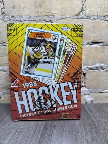 1988-89 Topps NHL Hockey Wax Box 36 Unopened Wax Packs Sealed BBCE ...