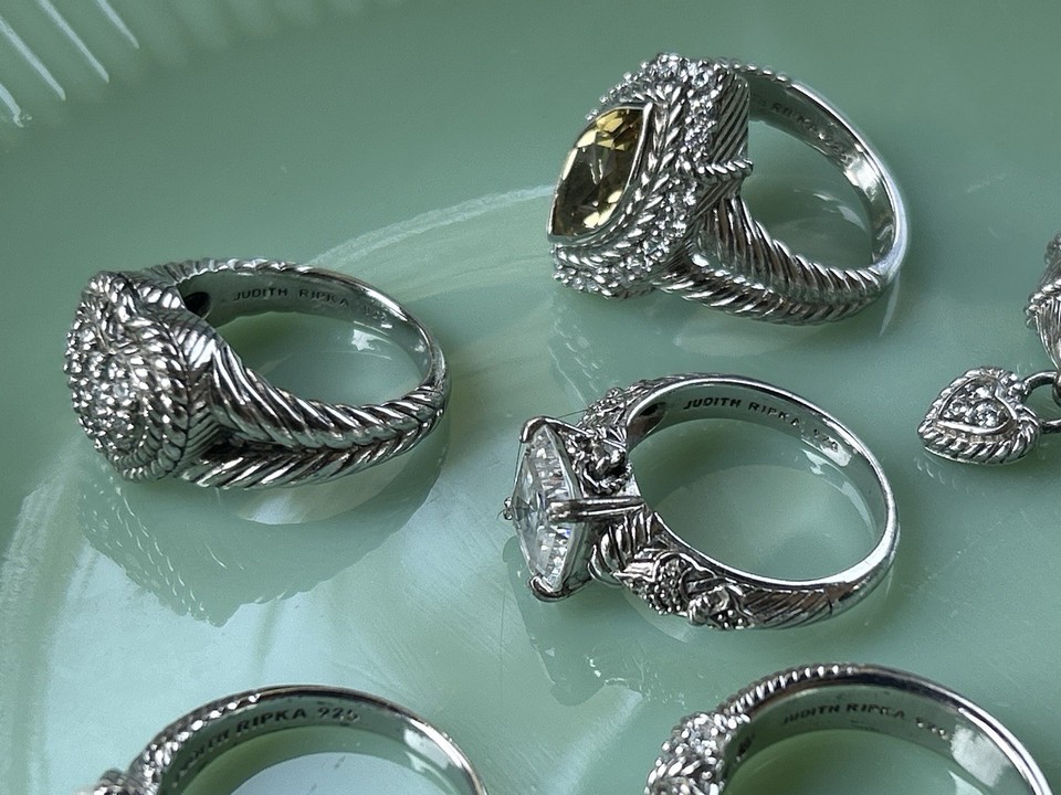 Lot Of Judith Ripka Rings - 925 | eBay