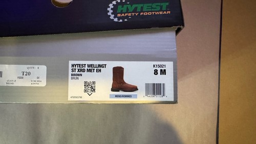 Mens Hytest Safety Boot Size 8 Brand New | eBay