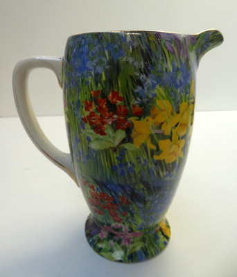 VINTAGE FLORAL 'MAYFLOWER' POTTERY WILKINSON JUG ROYAL STAFFORDSHIRE ...