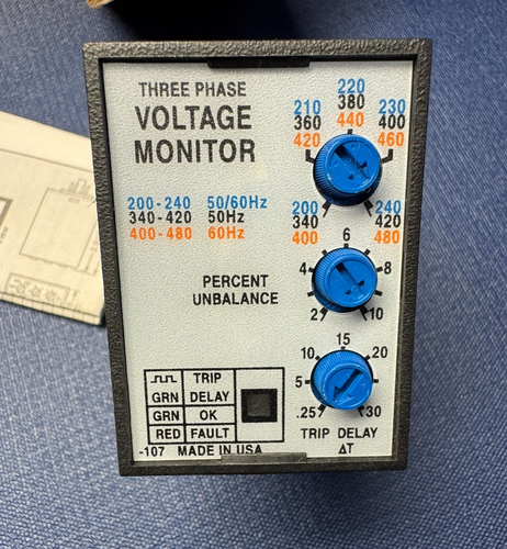 ABB-SSAC - PLMU11 - 3 Phase Voltage Monitor - 8 Pin | eBay