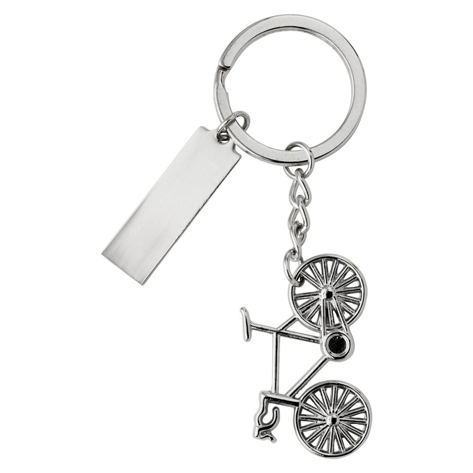 Bicycle Key Ring Bike Gift for Cyclists Metal Keychain Keepsake Key Fob ...