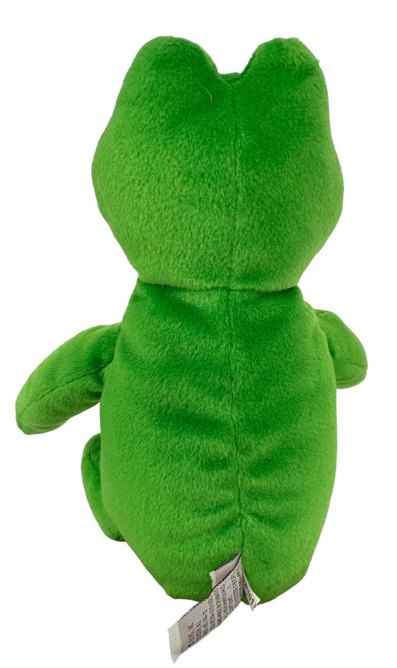 Gund FLASH Sitting Plush Frog #40812 Stuffed Animal Toy Green Yellow ...