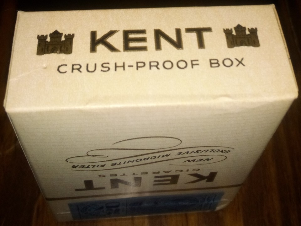 Vintage Kent Cigarettes Micronite Filter Empty Flip Top Box Tax Stamp ...