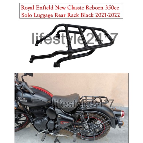 Royal Enfield "Solo Rear Luggage Rack Black" For New Classic Reborn ...
