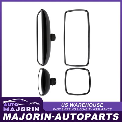 [LH+RH] Mirrors Main Mirrors Heated Black Fits Freightliner Columbia M2 ...