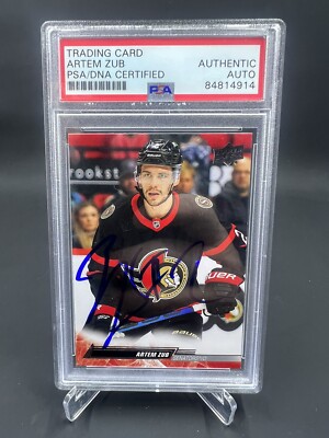 Artem Zub Signed 2022-23 Upper Deck IP Auto PSA/DNA Ottawa Senators | eBay