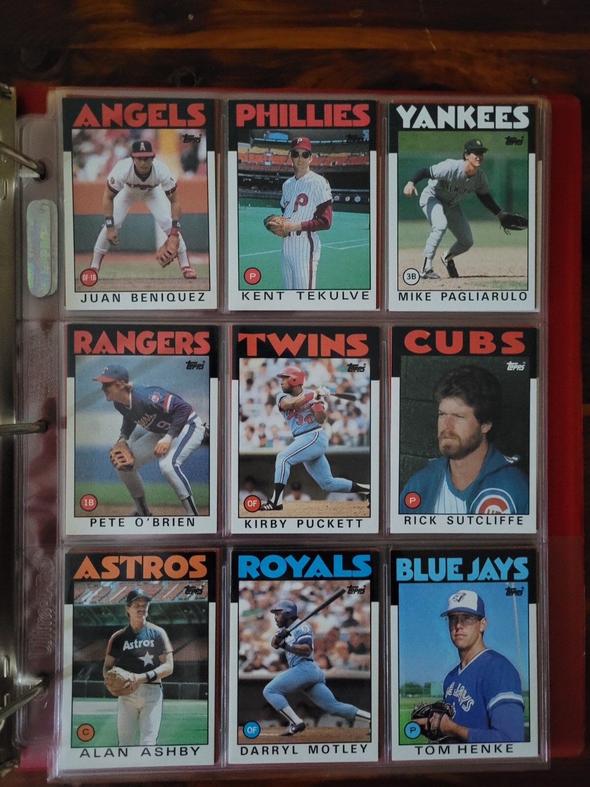 1986 Topps Baseball Cards & Traded Comp. Sets In Sheets W/2 Binders ...