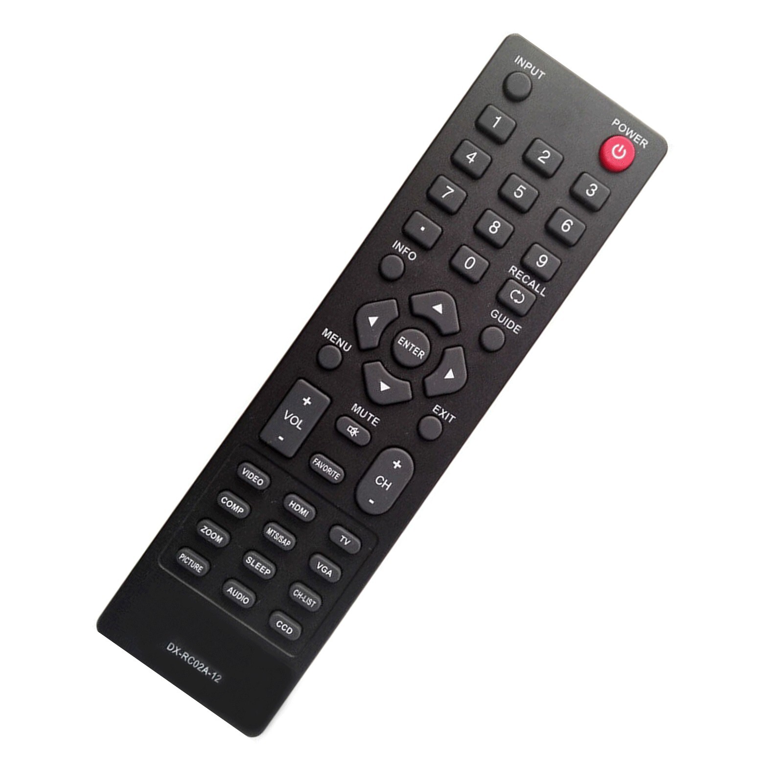 New DX-RC02A-12 Remote Control for Dynex TV DX-26L100A13 DX-32L100A13 ...