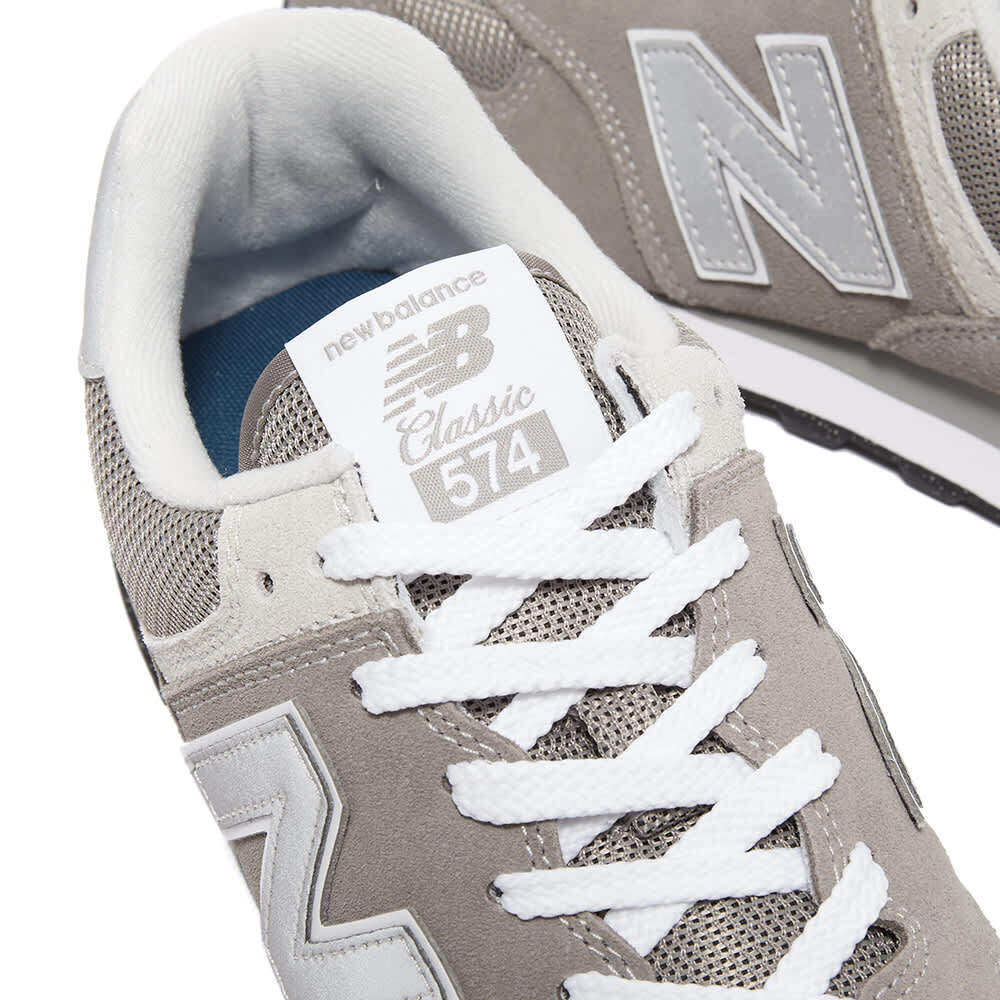 NEW BALANCE ML574EVG GREY WHITE SILVER ML574 574EVG 574 EVG SNEAKER | eBay