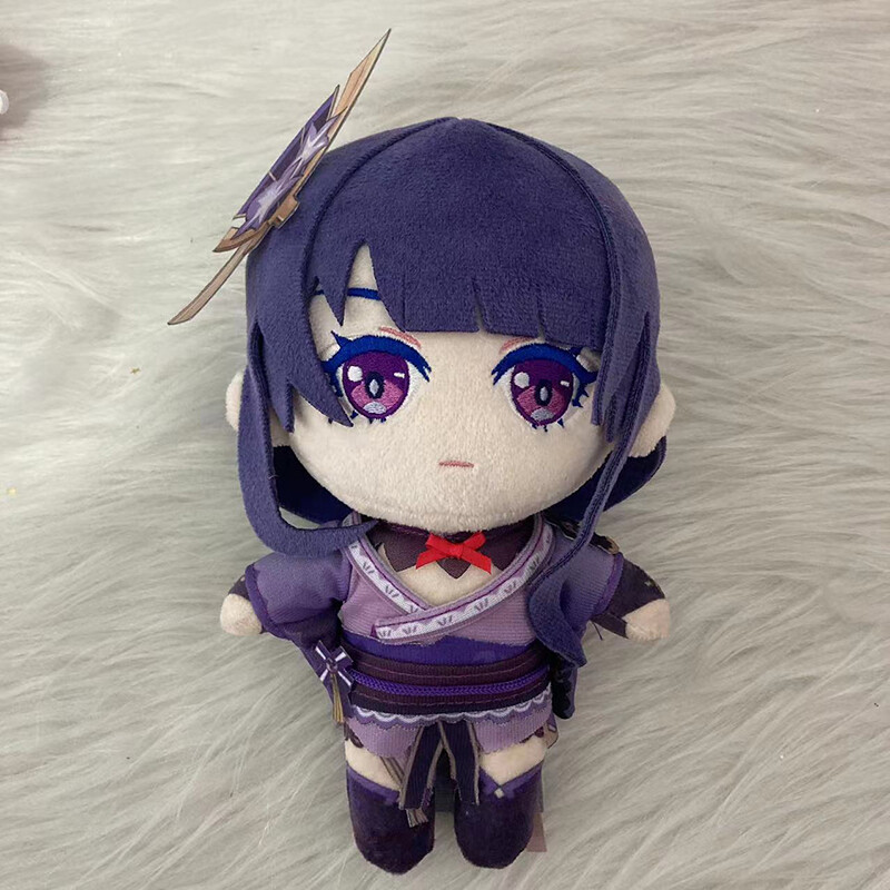 20cm Anime Game Genshin Impact Raiden Shogun Plush Doll Pillows Cosplay ...