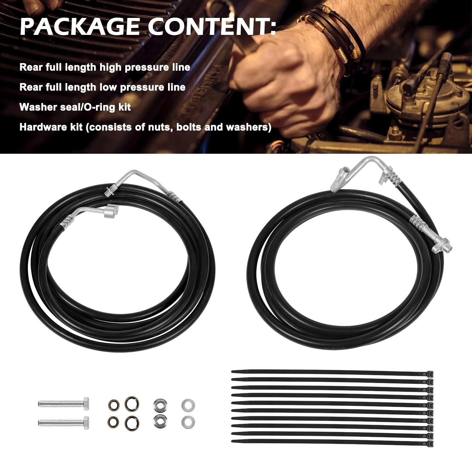 SU33468 Rear A/C Line Kit 2007-2014 GMC Yukon XL Suburban Rear ...