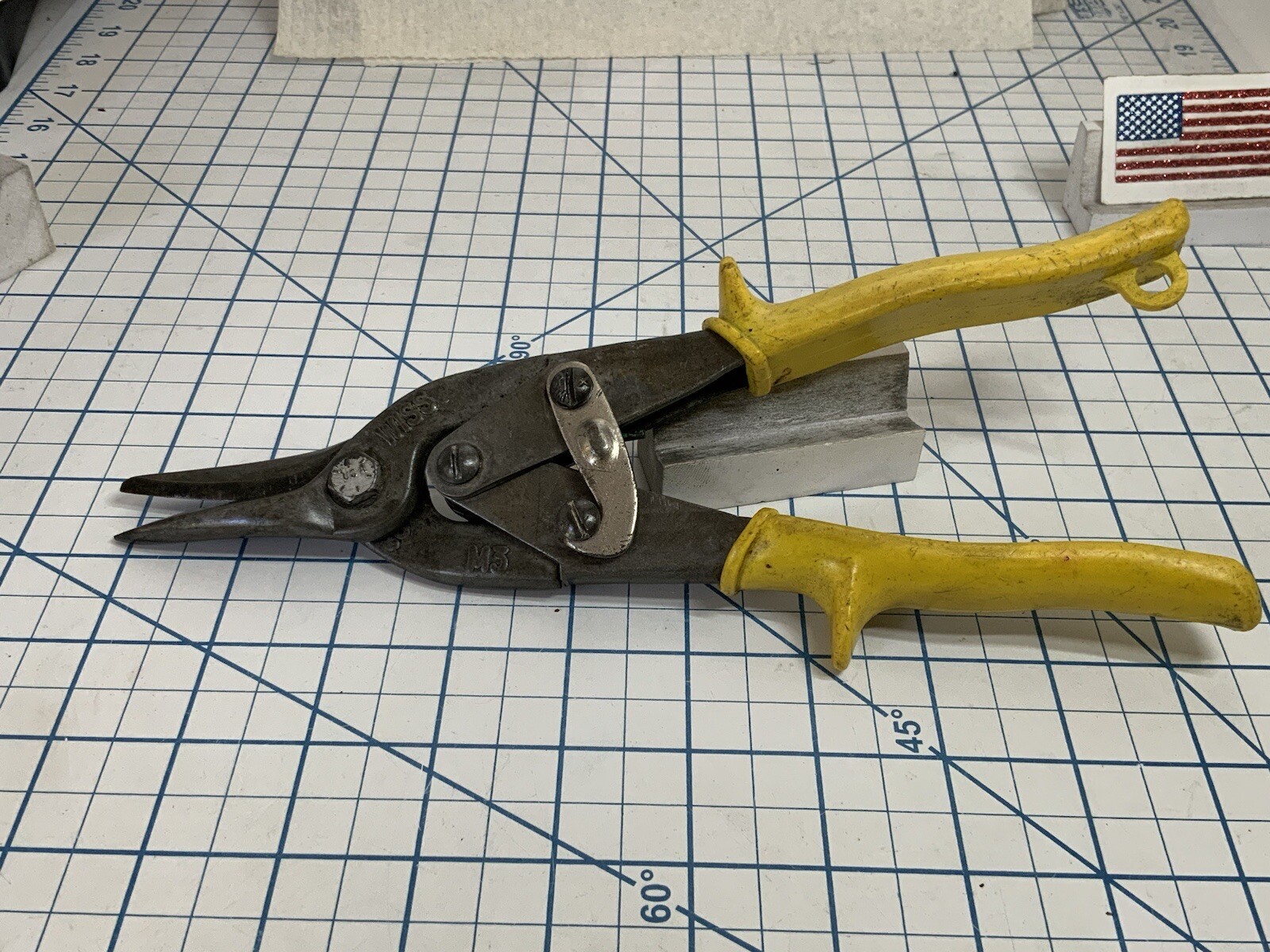 WISS M3 Aviation Straight Cutting 10" Tin Snips/Shear - Yellow Grips ...