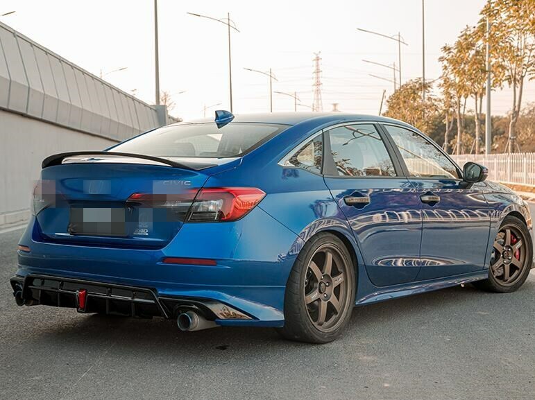 For Honda Civic 2022-2023 MC style Gloss black Rear Trunk Spoiler Boot ...