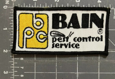 Vintage Bain Pest Control Service Patch BPC Exterminator Lowell ...