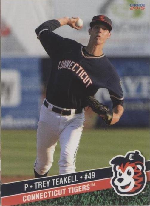 2015 Choice Connecticut Tigers - Trey Teakell #32 (RC) for sale online ...