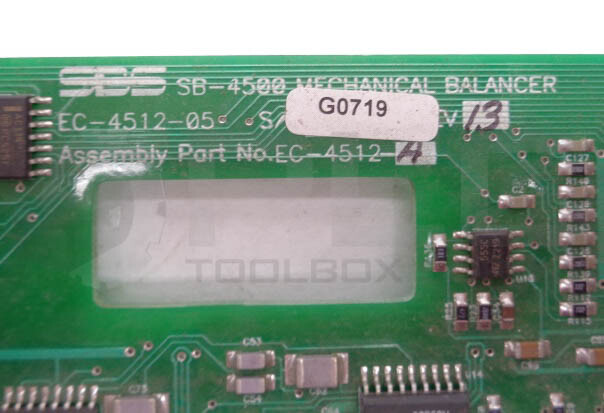 Schmitt Industries SBS SB-4512 Mécanique Équilibreur Board EC-4512-A EC ...