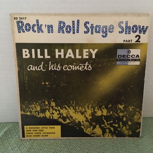 BILL HALEY / ROCK ‘N ROLL STAGE SHOW / 7 INCH 45 RPM EP / DECCA ED-2417 ...