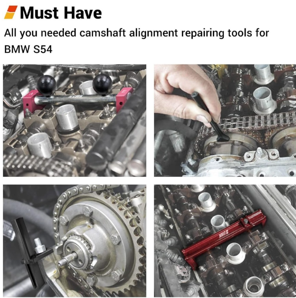EWK 9 Pcs BMW S54 Camshaft Alignment Timing Tool Kit for E46 M3 E35 Z3 ...