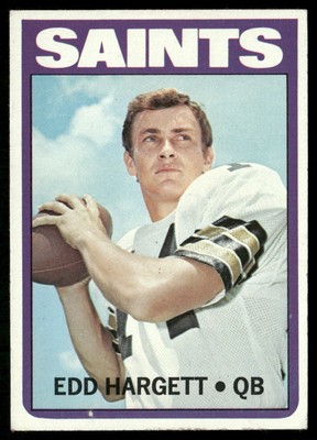 Edd Hargett 1972 Topps #191 New Orleans Saints VG | eBay