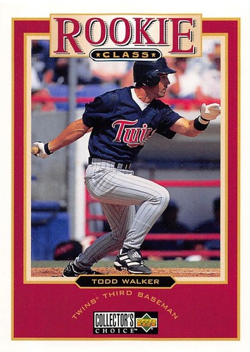 Todd Walker 1997 Collector's Choice 20 Minnesota Twins Rookie Baseball ...