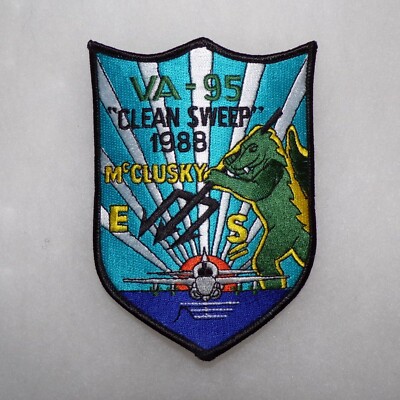 US Navy VA-95 Attack Squadron Clean Sweet 1988 Color Embroidered Patch ...