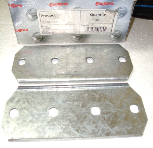 EZYSTRUT EZYTRAY "ET5 Splice Plates" 172mm x 78mm Galvabond Steel Box ...
