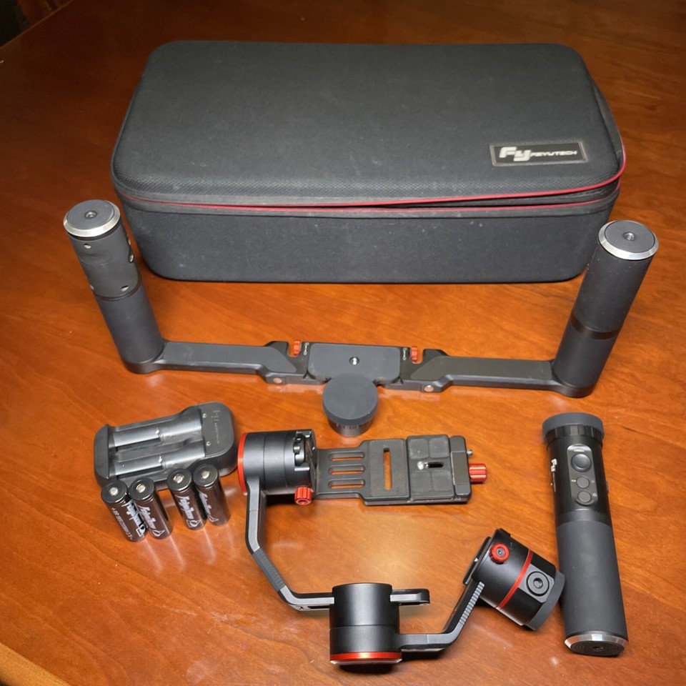 Feiyu Tech A1000 3-Axis Camera Gimbal w/ Dual & Single Grip Handle ...