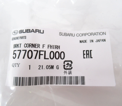 Genuine OEM Subaru 57707FL000 Passenger RH Front Bumper Retainer 18-21 ...