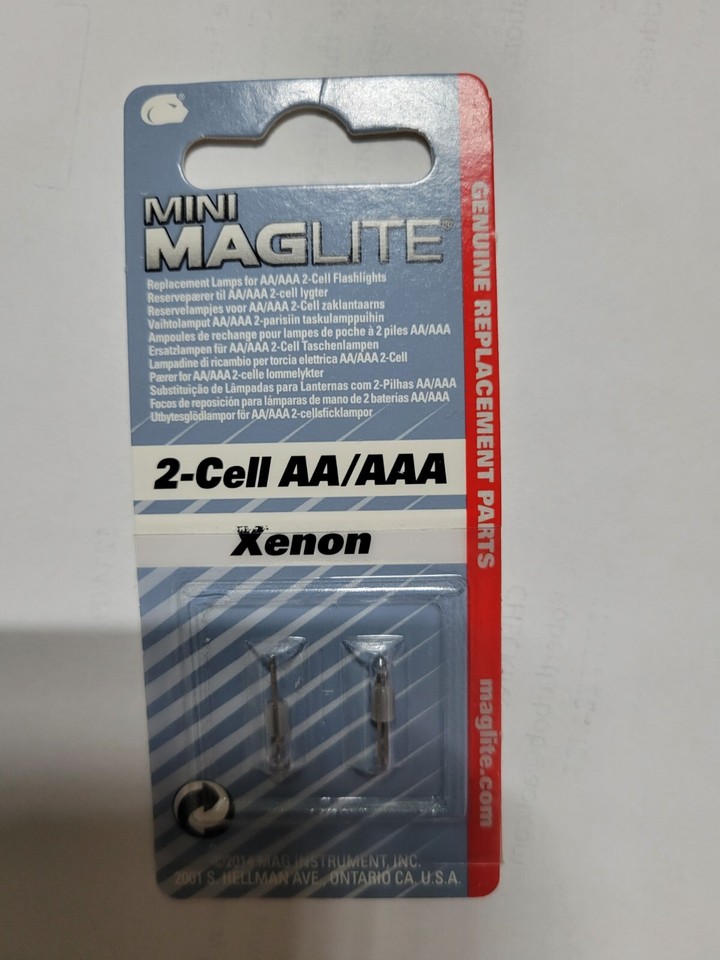 Maglite Mini Bulb | Mini Replacement Lamp for AA & AAA Mini MagLite 2 ...