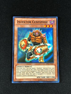 YUGIOH INZEKTOR CENTIPEDE AP01-EN007 SUPER PLAY/EDGEWARE | eBay