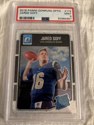2016 Optic Rated Rookie LIONS Star JARED GOFF Rookie Card PSA 9 MINT | eBay