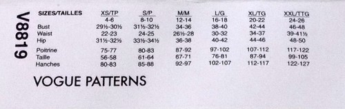 VOGUE PATTERN CARDIGAN SEMI FIT 3 STYLES VERY EASY SIZE 4-14 or 16-26 ...