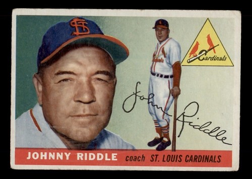 1955 TOPPS #98 JOHNNY RIDDLE ST LOUIS CARDINALS | eBay