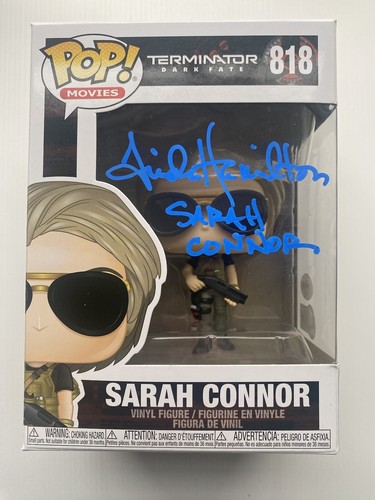 Linda Hamilton AUTOGRAPH Terminator Dark Fate Sarah Connor Signed Funko ...