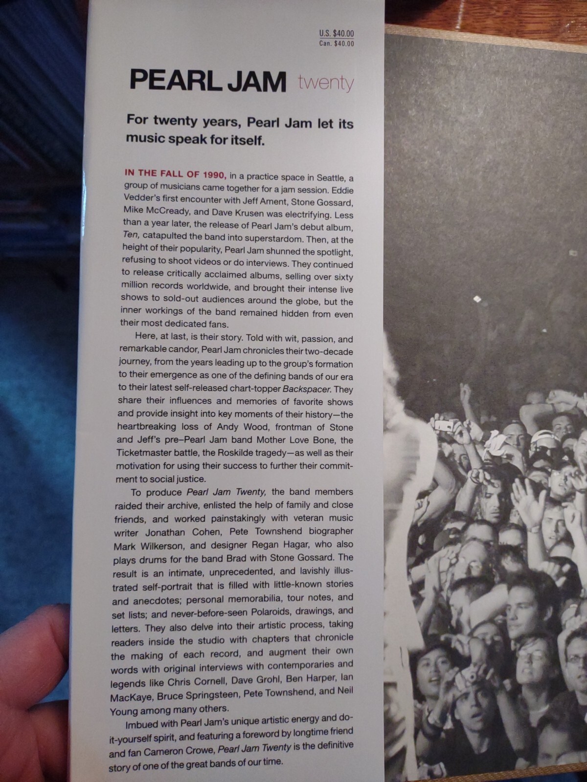 Pearl Jam Twenty by Pearl Jam (Hardcover) 9781439169216 | eBay